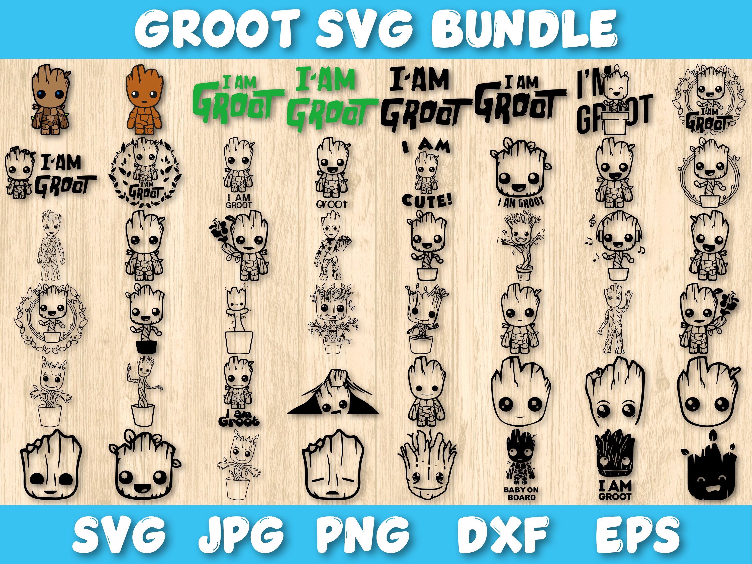 Groot SVG, Groot Mega SVG Bundle, 48 Designs Groot Svg Bundle, Groot ...