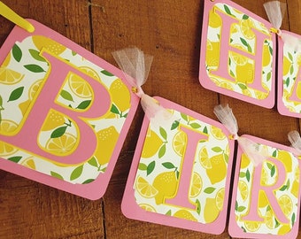 INSTANT DOWNLOAD Pink Lemonade Printable Lemonade Banner / - Etsy