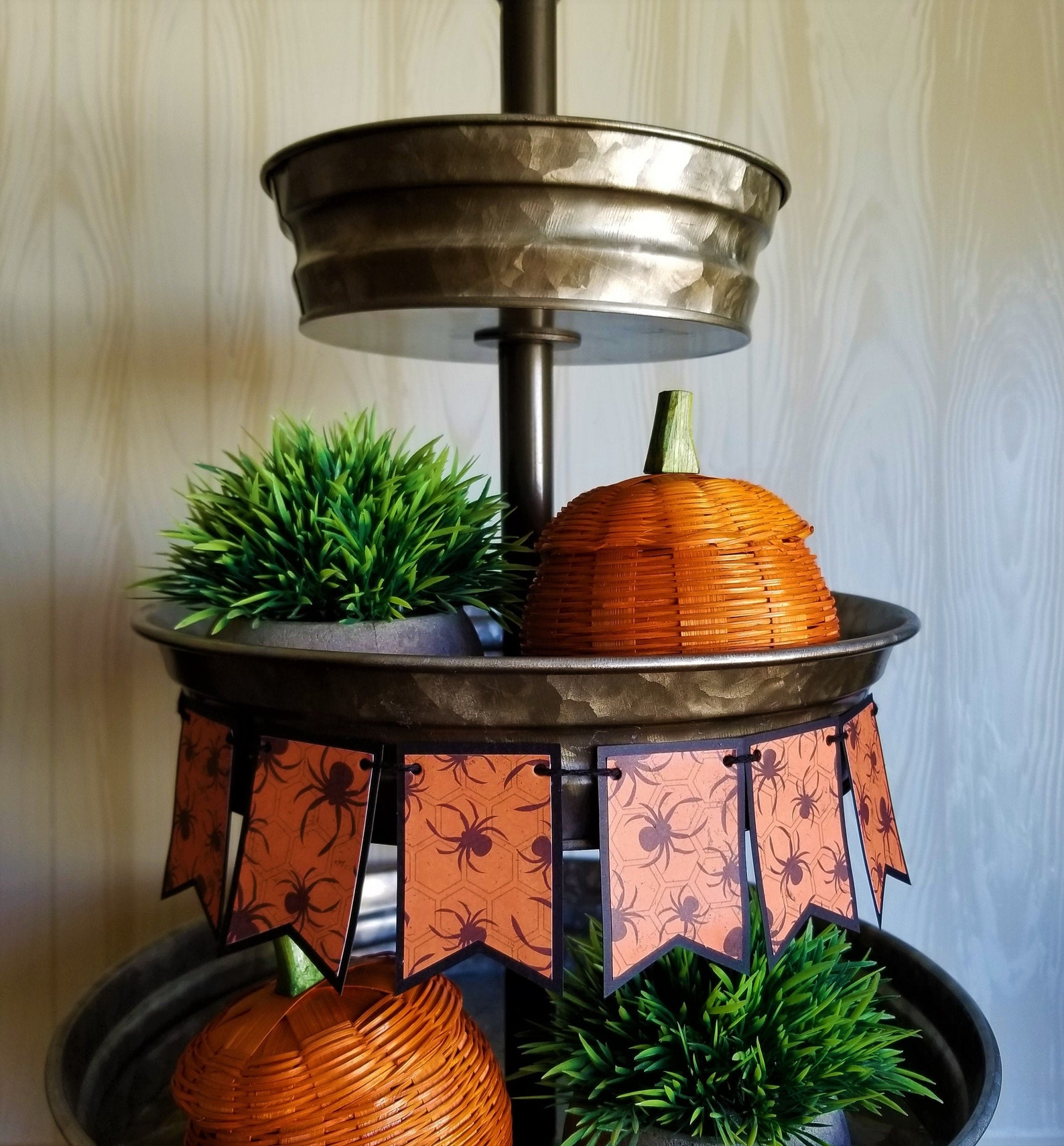 Halloween Tiered Tray Decor Spooky Spider Tiered Tray Mini - Etsy