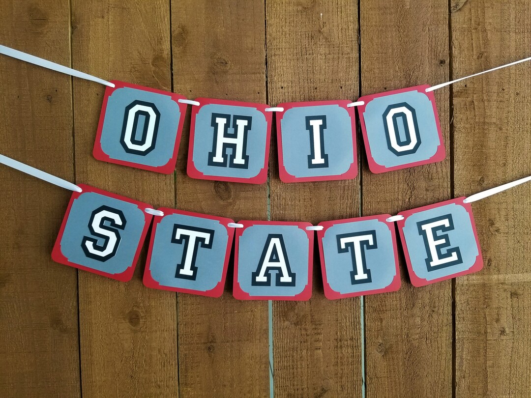 OHIO STATE BANNER Ohio State Graduation Banner Graduation - Etsy