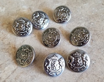 Silver Jacket Buttons - Etsy