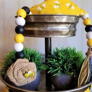 BEE FARMHOUSE TIERED Tray Bundle Bee Tiered Tray Decor Bee - Etsy