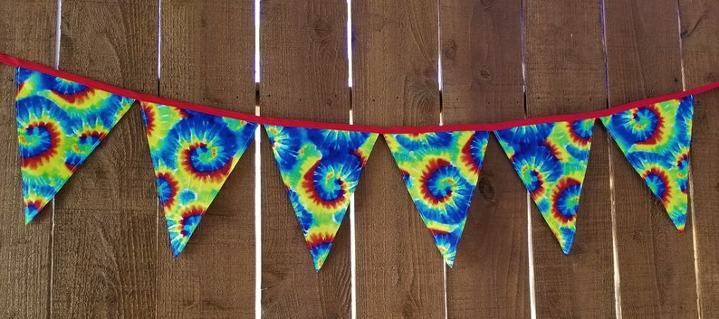 Tie Dye Banner 60's Birthday Banner Groovy Banner | Etsy