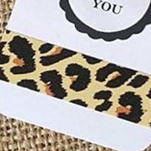 Cheetah Thank You Tags, 12 CHEETAH Animal Print Thank You Tags, Cheetah ...