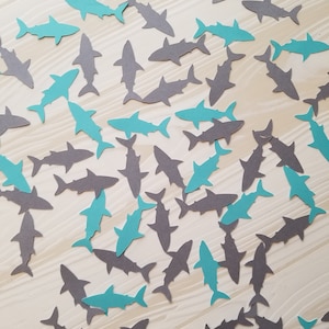 125 SHARK CONFETTI SHARK Birthday Party Shark Party Shark | Etsy