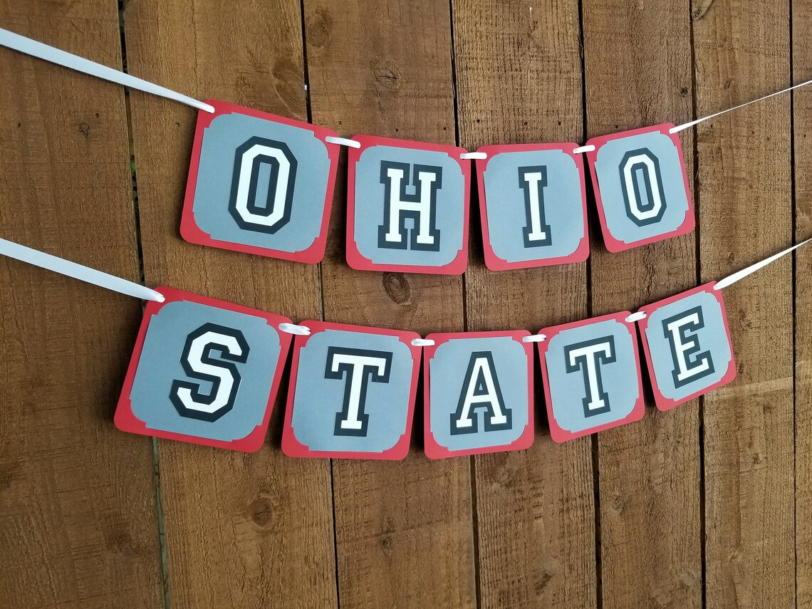 OHIO STATE BANNER Ohio State Graduation Banner Graduation | Etsy