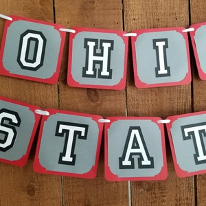 OHIO STATE BANNER Ohio State Graduation Banner Graduation - Etsy