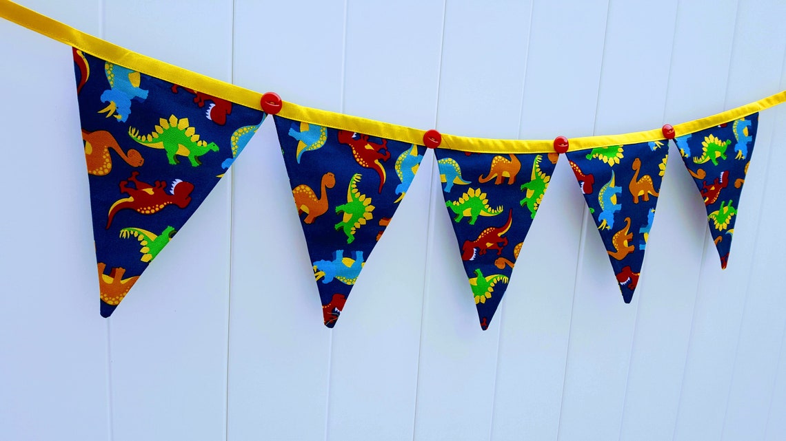 DINOSAUR Banner Dinosaur Room Decor Dinosaur Bunting - Etsy