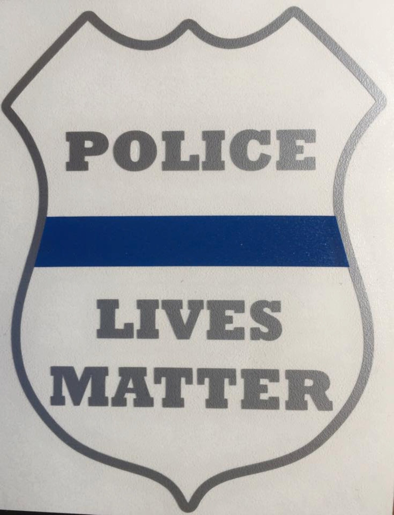 Police Lives Matter Decal Police Badge Thin Blue Line - Etsy