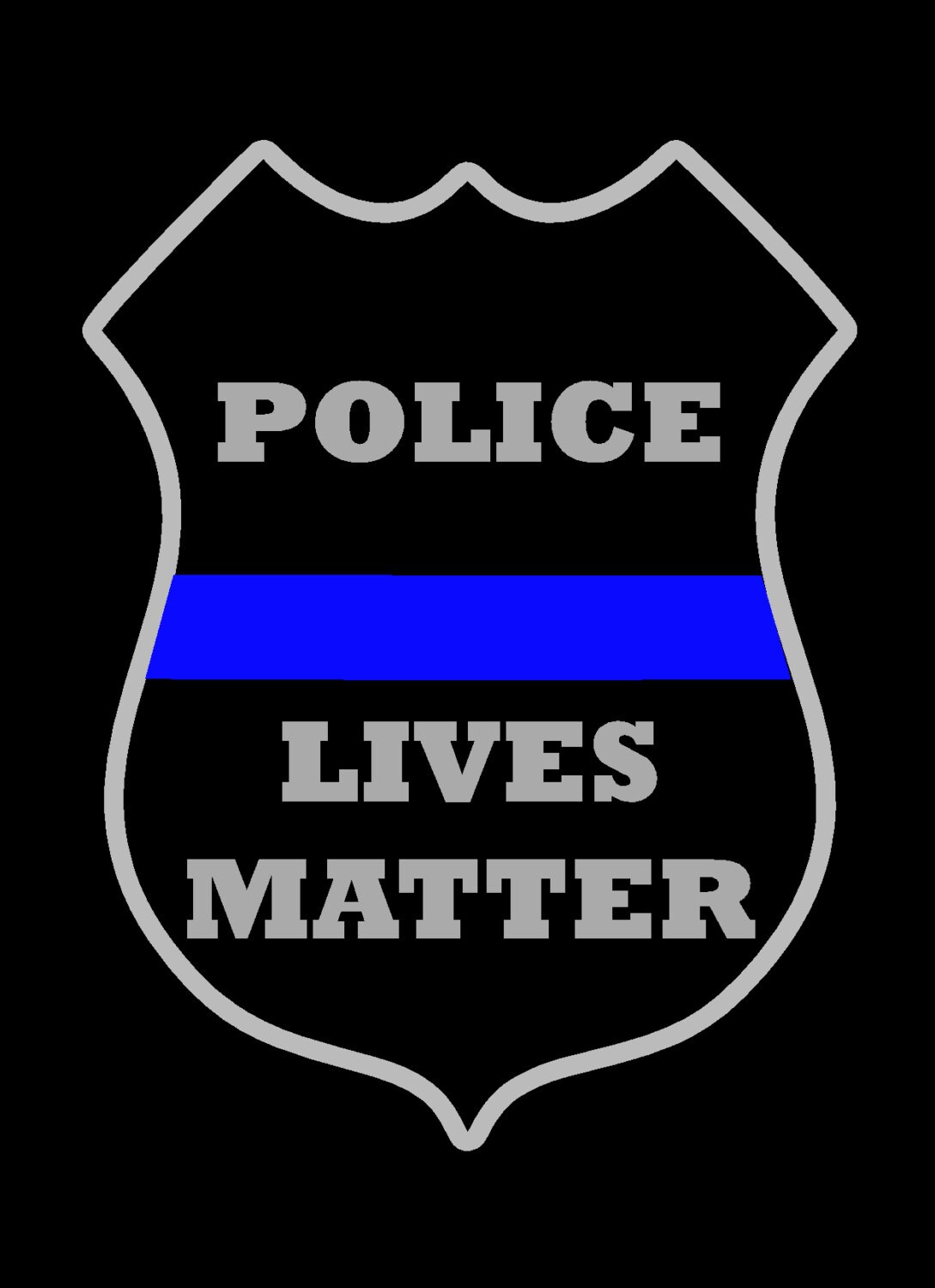 Police Lives Matter Decal Police Badge Thin Blue Line | Etsy