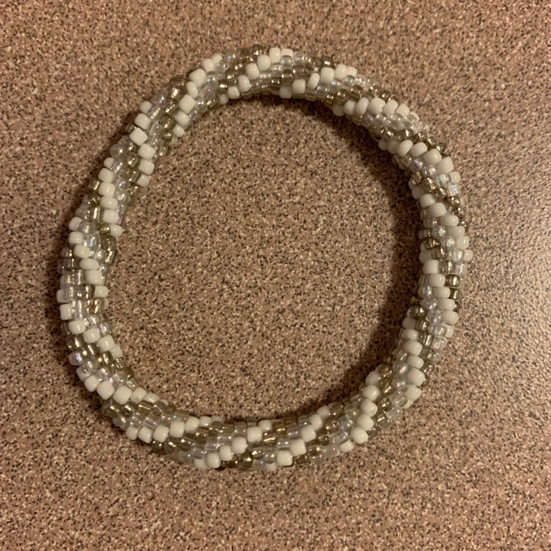 Seed Bead Crocheted Bracelet - Etsy