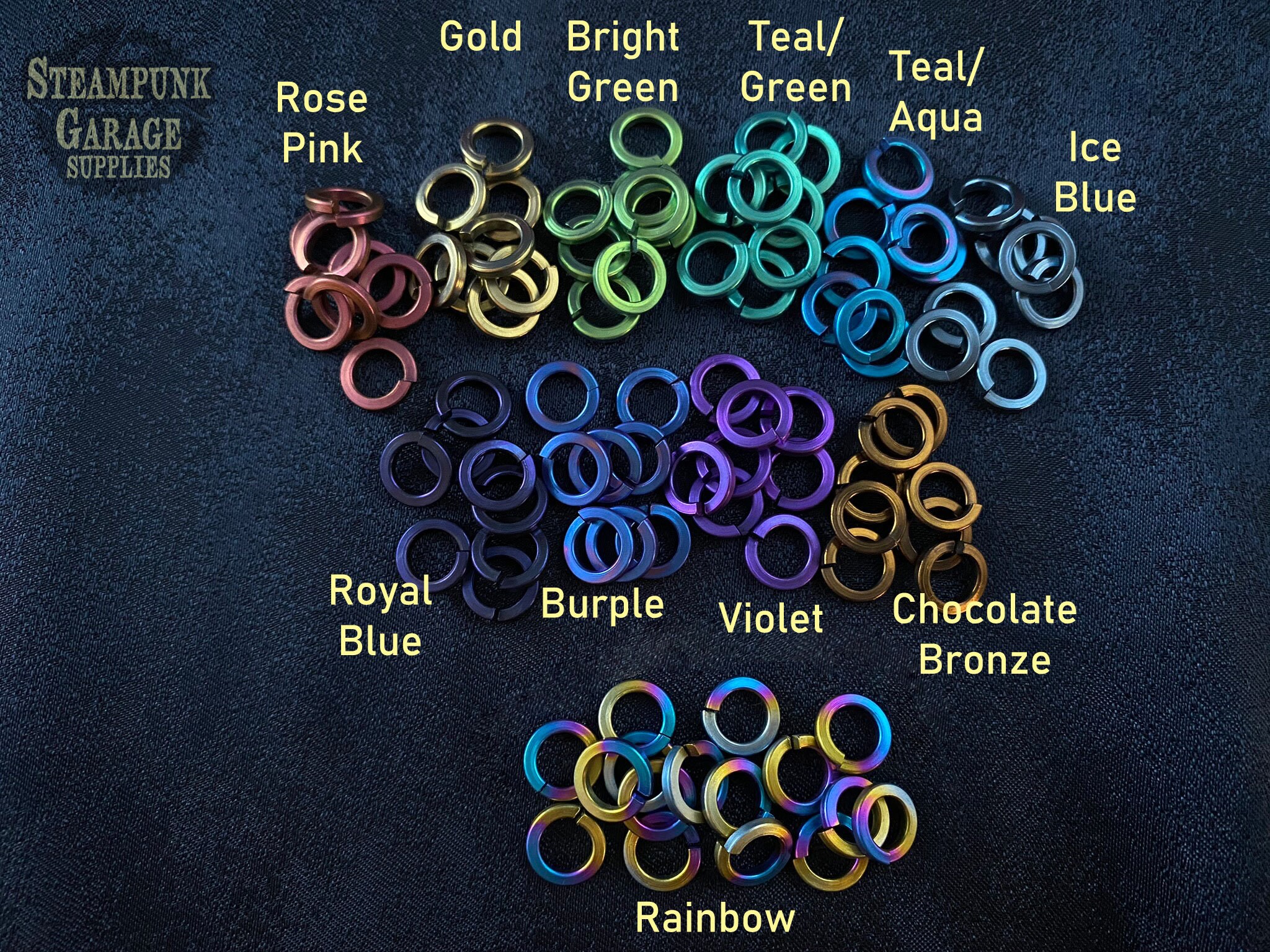 X1 KIT FLAT Byzantine Using SQUARE Ti Rings Titanium Jump | Etsy