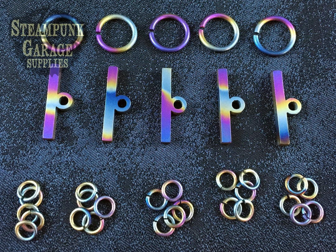 Titanium CLASPS - Heavy Duty Toggle Bar Clasp - Grade 2 Laser Cut ...