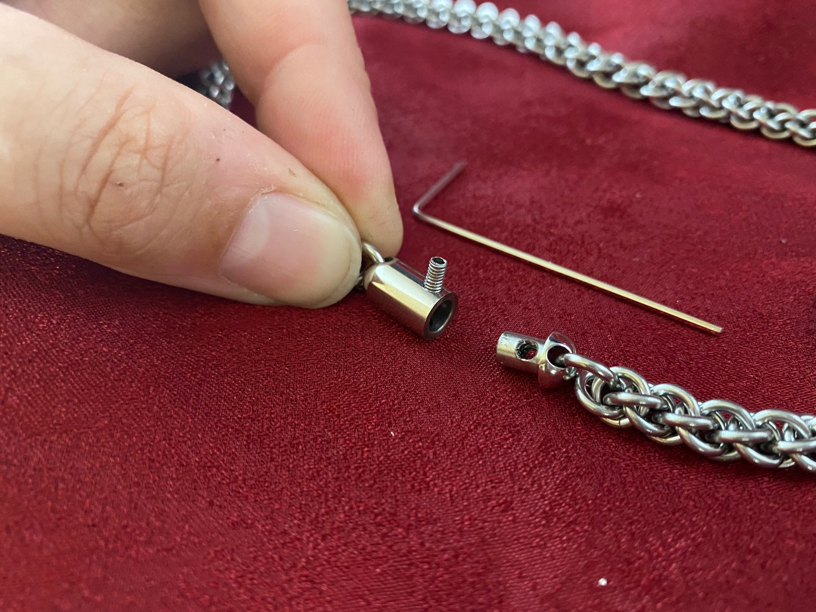 Locking Hex Key Clasp pill Shape Original Design - Etsy