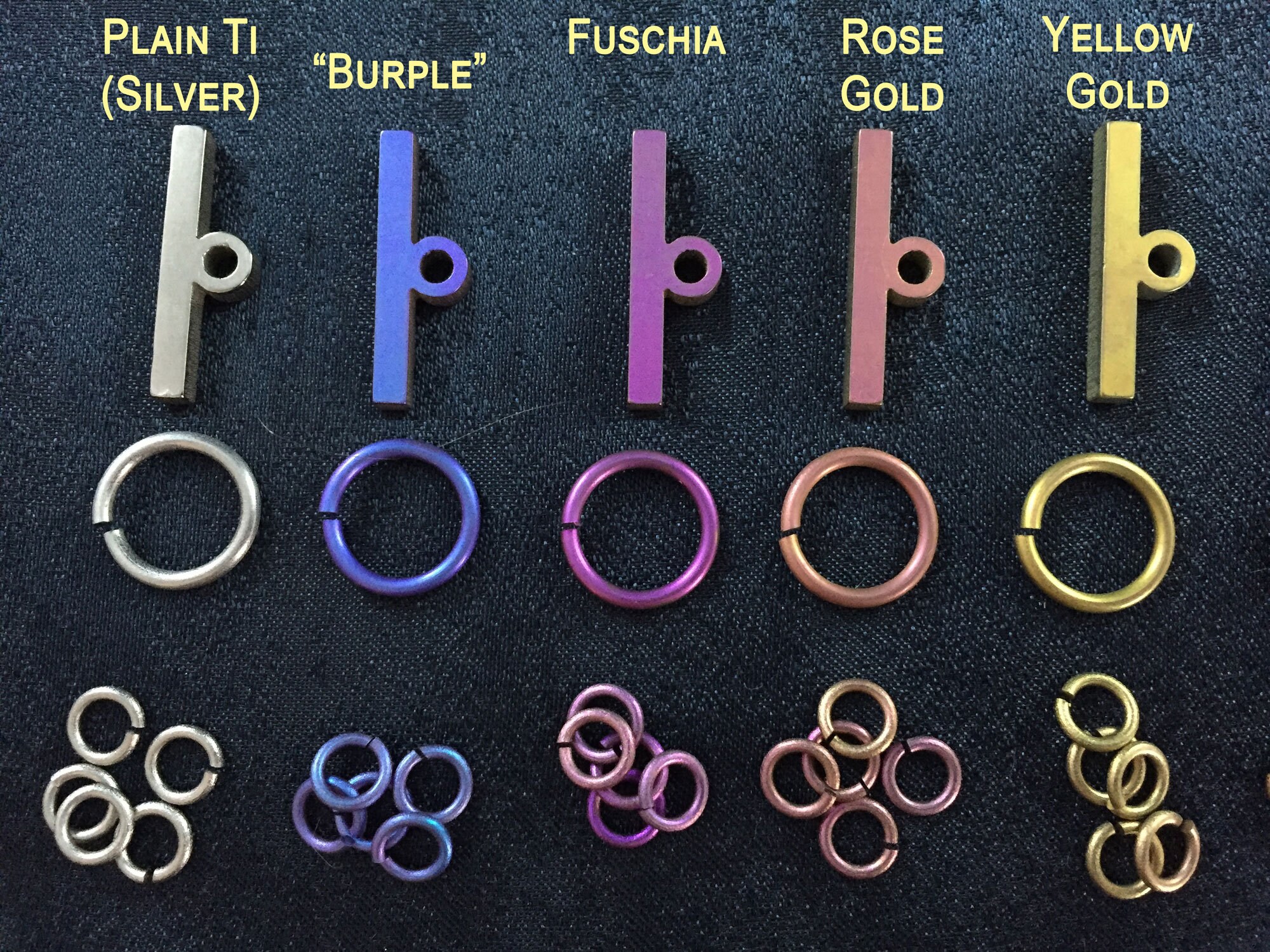 Titanium CLASPS Pure Titanium Heavy Duty Toggle Bars Grade | Etsy