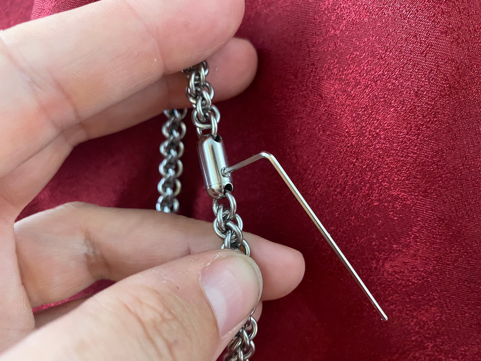 Locking Hex Key Clasp pill Shape Original Design - Etsy