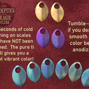 PREMIUM Titanium Scales for Making Scalemaille and Chainmaille Jewelry ...
