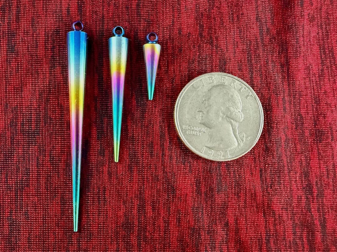 Spikes TITANIUM - Grade 2 - Solid Cones STRONG!!! - Anodized - Multi ...