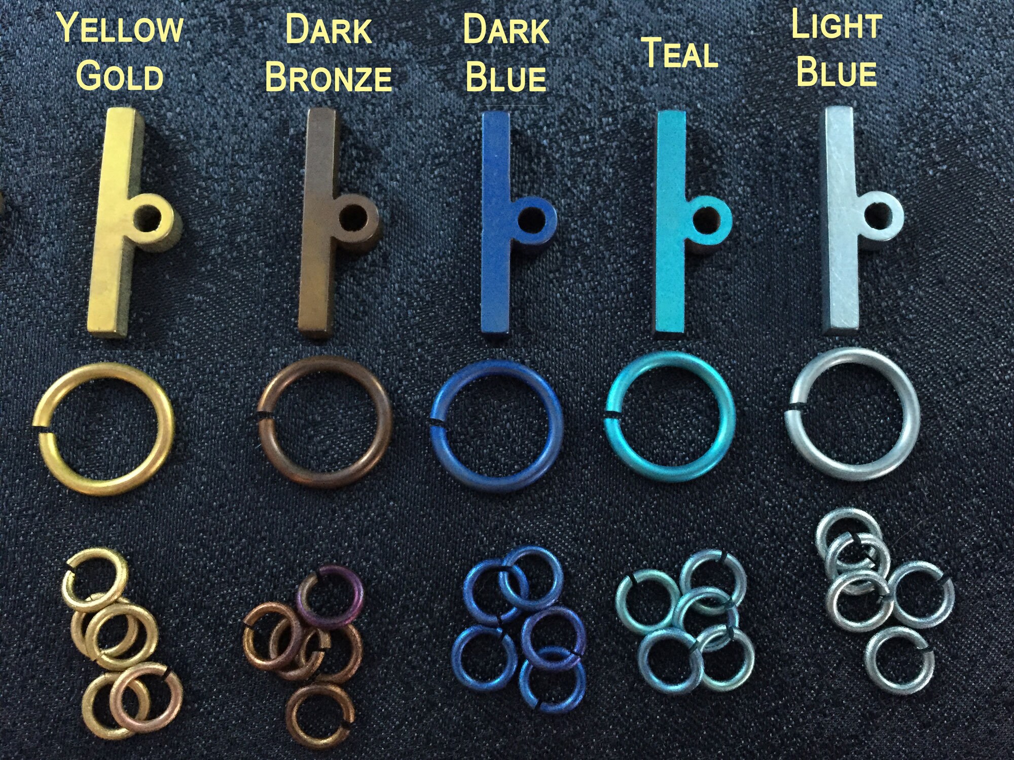 Titanium CLASPS Pure Titanium Heavy Duty Toggle Bars Grade | Etsy