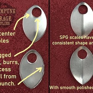 PREMIUM Titanium Scales for Making Scalemaille and Chainmaille Jewelry ...
