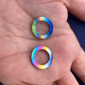 Sparkle Washers Pure Titanium - Etsy