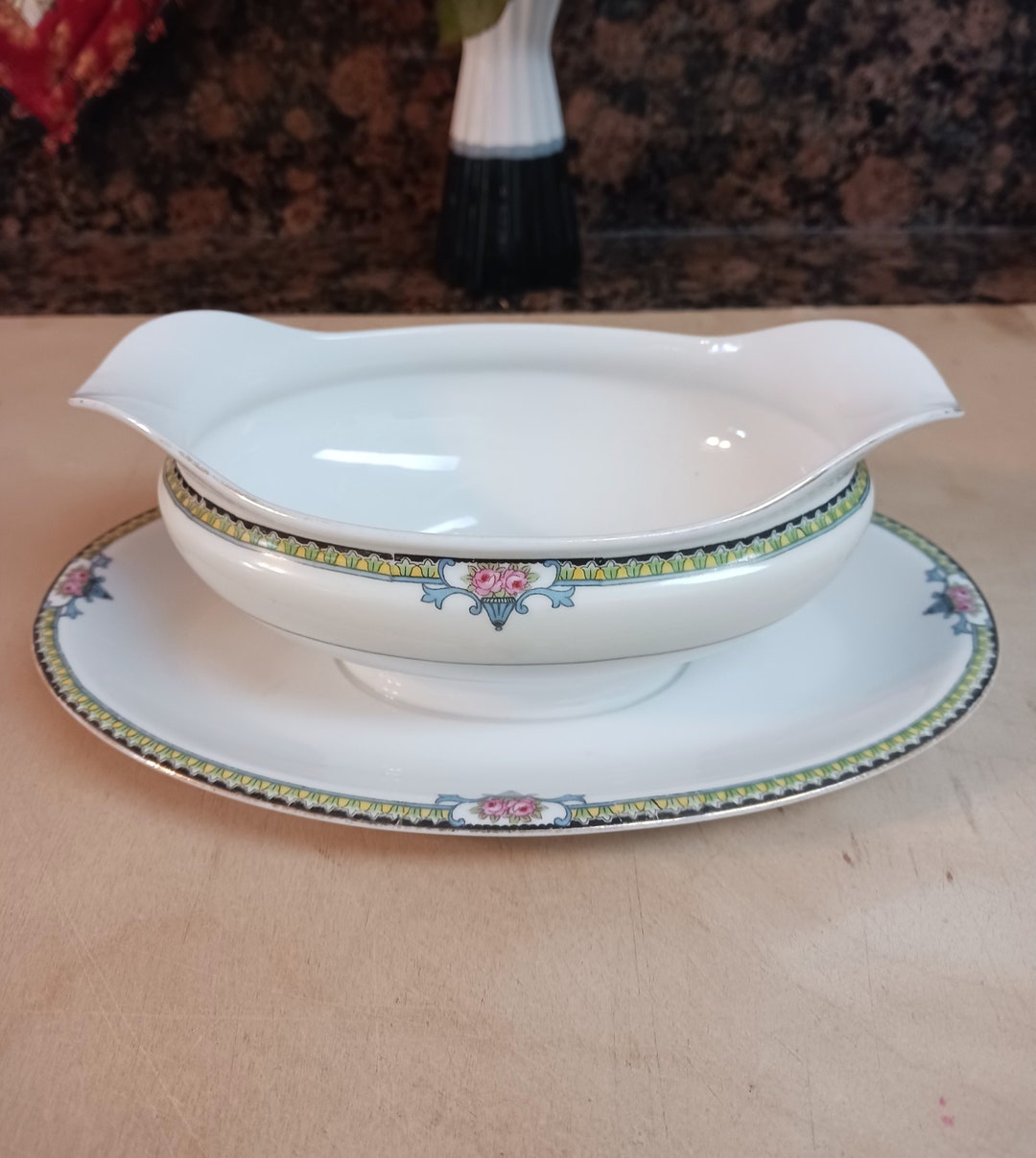 Vintage ALMA Noritake China Gravy Boat - Etsy