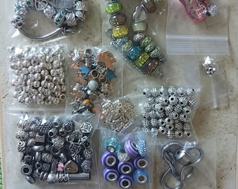 3.5lb Destash Jewelry Making Lot Findings Bead Dangles Charms Pendants ...