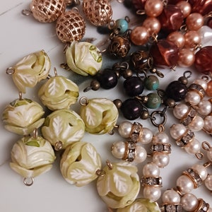 52pc Destash Vintage Modern Bead Dangles and Connectors Mixed Lot - Etsy