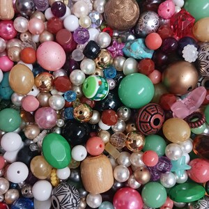 4lb Destash Vintage Modern Lucite Resin Plastic Acrylic Glass Beads Lot ...
