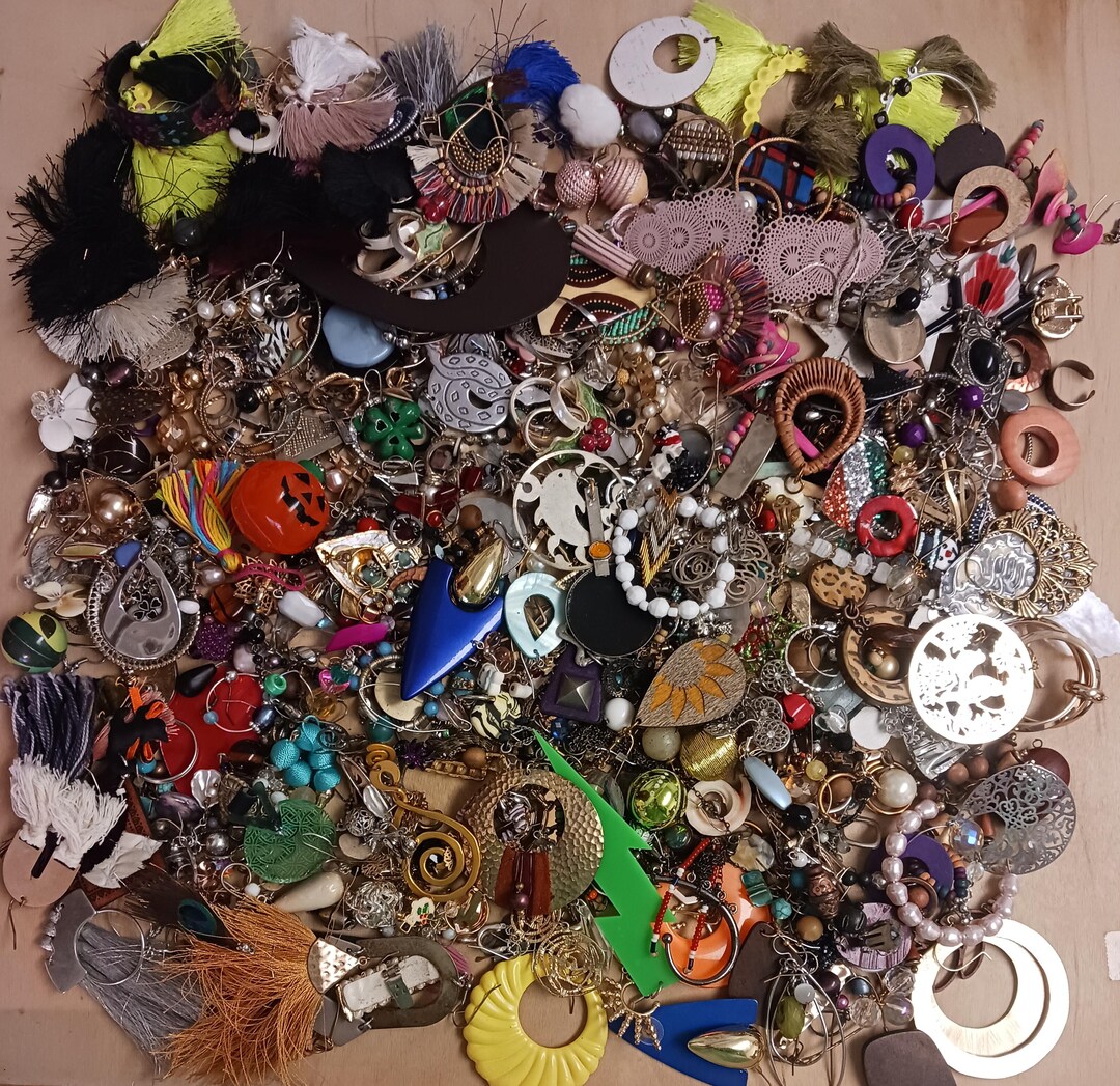 3.5lb Destash Single Earrings Lot Junk Jewelry Crafts - Etsy