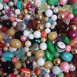 4lb Destash Vintage Modern Lucite Resin Plastic Acrylic Glass Beads Lot ...