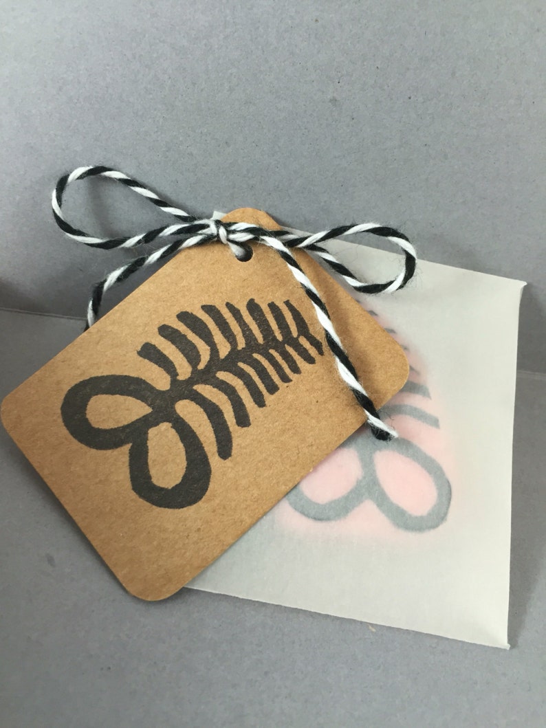 Aya (fern) Stamp. Hand Carved Aya (fern) Adinkra Stamp. Adinkra Symbol ...
