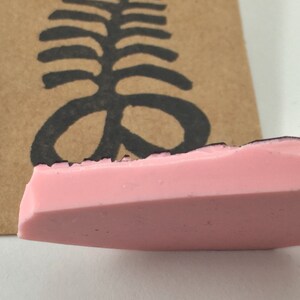 Aya (fern) Stamp. Hand Carved Aya (fern) Adinkra Stamp. Adinkra Symbol ...