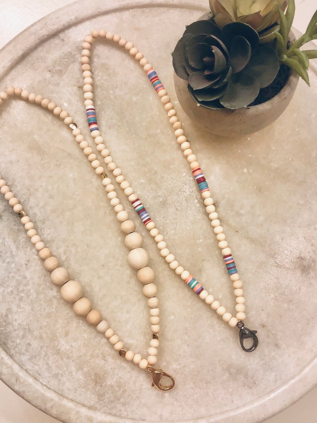 Phone Charm Wood Beads Phone Strap Phone Case Charm Beaded Phone Chain ...