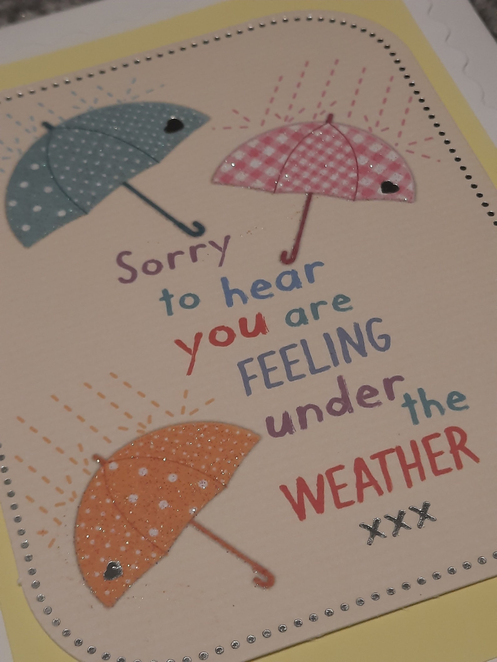 Sorry to Hear Your Feeling Under the Weather Greeting Card - Etsy