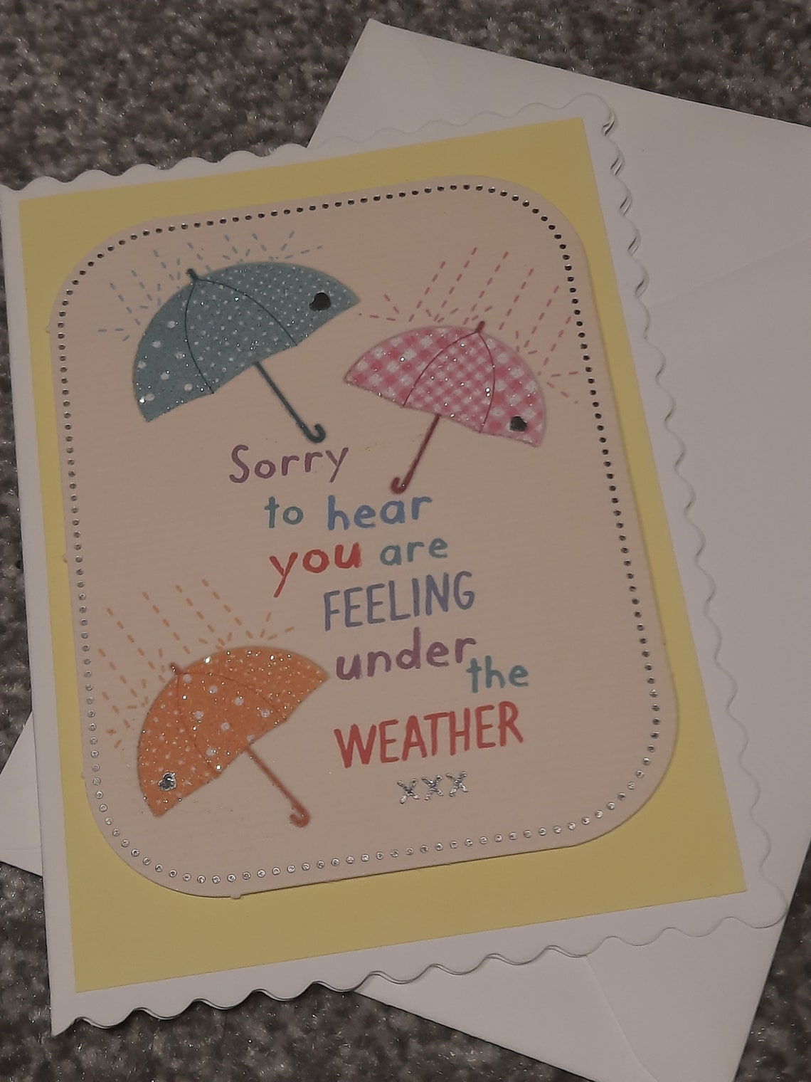 Sorry to Hear Your Feeling Under the Weather Greeting Card - Etsy