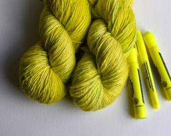 Neon Yellow Yarn - Etsy