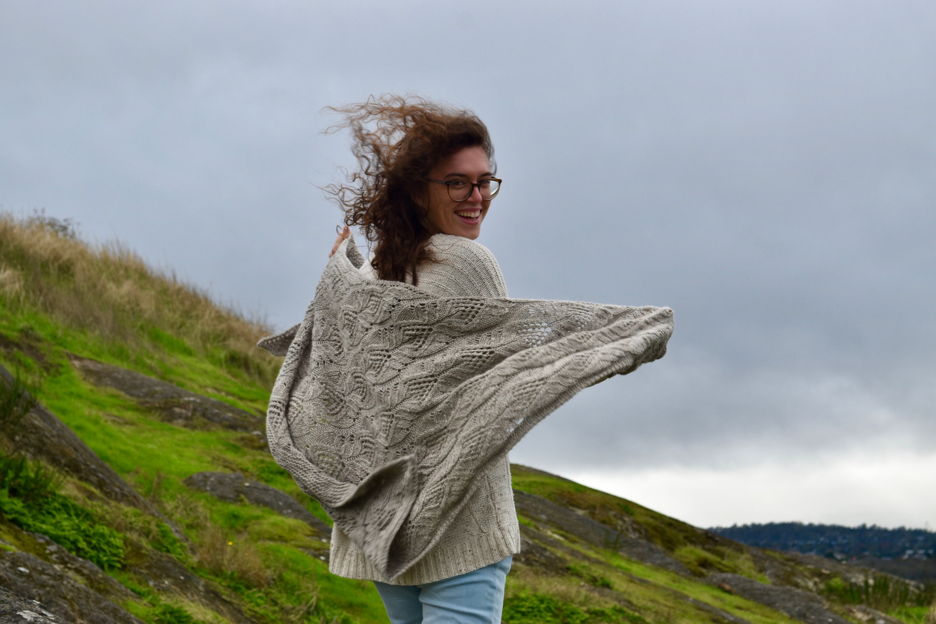 shawl kit Malabrigo Rios green DIY Knitters Pride Circular Needles Gift ...