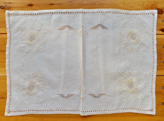 Linen Table Center Table Overlays Placemat Runner Hand Made | Etsy