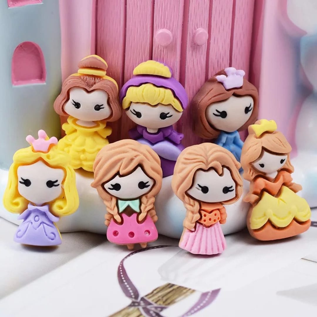 Princess Embellishment, Cartoon Princess Resin Cabochon, Flatback Hair ...