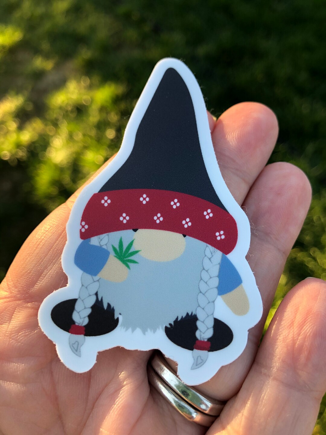 Country Gnome Sticker, Garden Gnome Sticker, Fairy Garden, Little Gnome ...