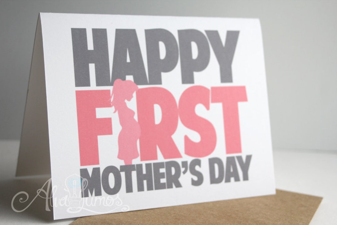 Happy First Mothers Day Card Mothers Day Card Mothers Day Card