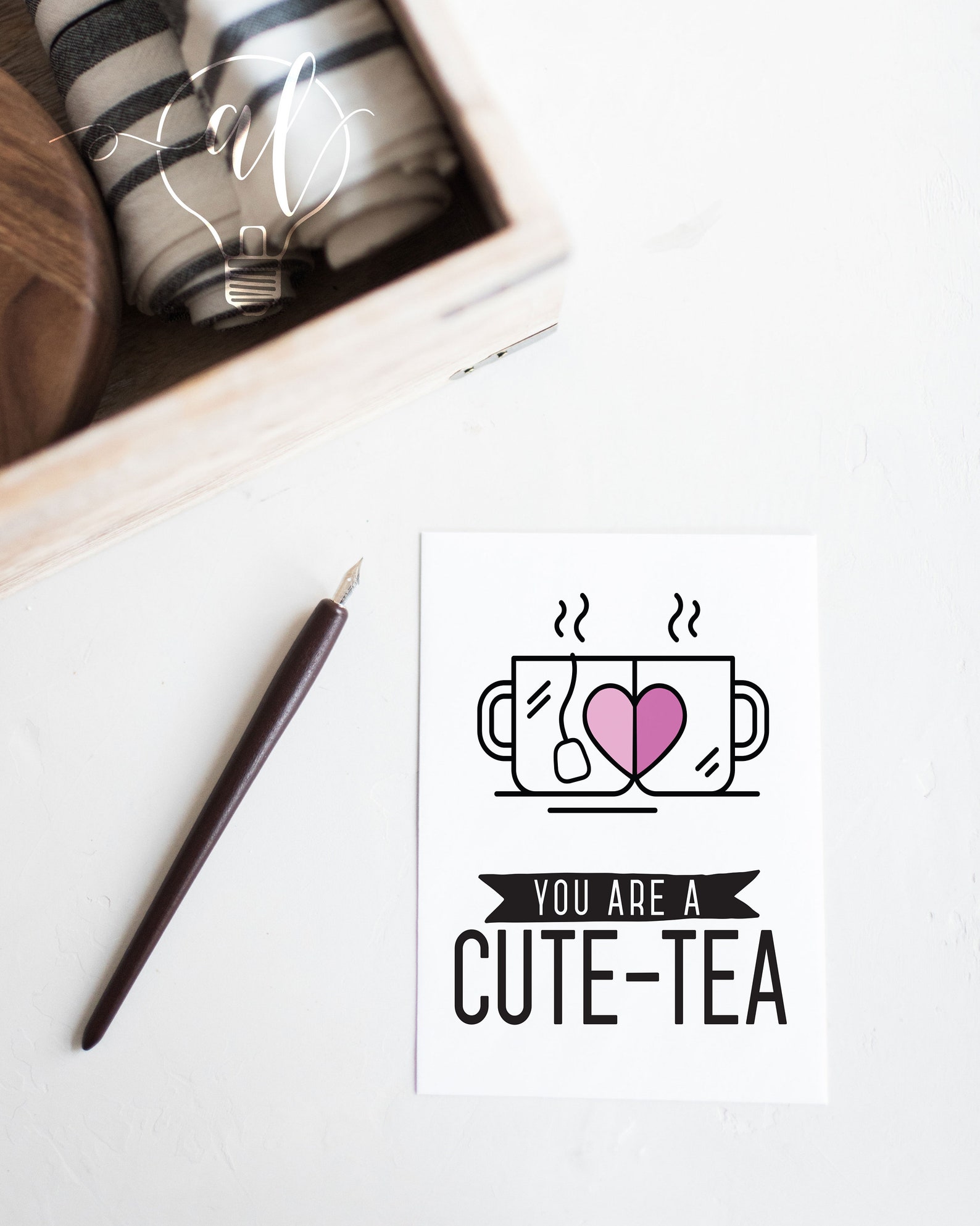 You Are a Cute Tea Funny Valentines Card Valentine Card Cute - Etsy