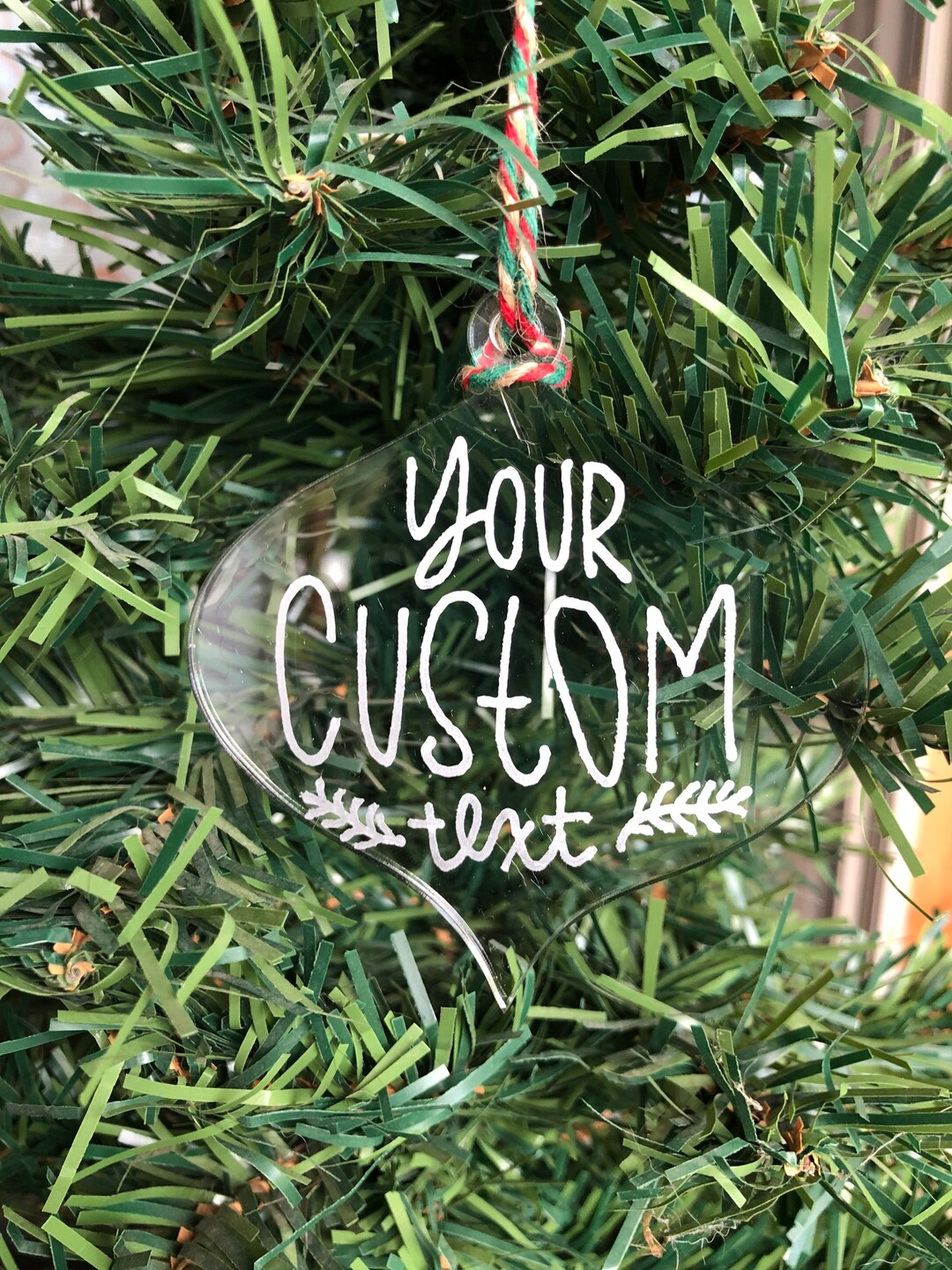 Custom Hand Lettered Christmas Ornament Custom Christmas - Etsy