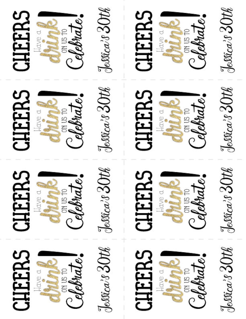Printable Drink Ticket Template Printable World Holiday