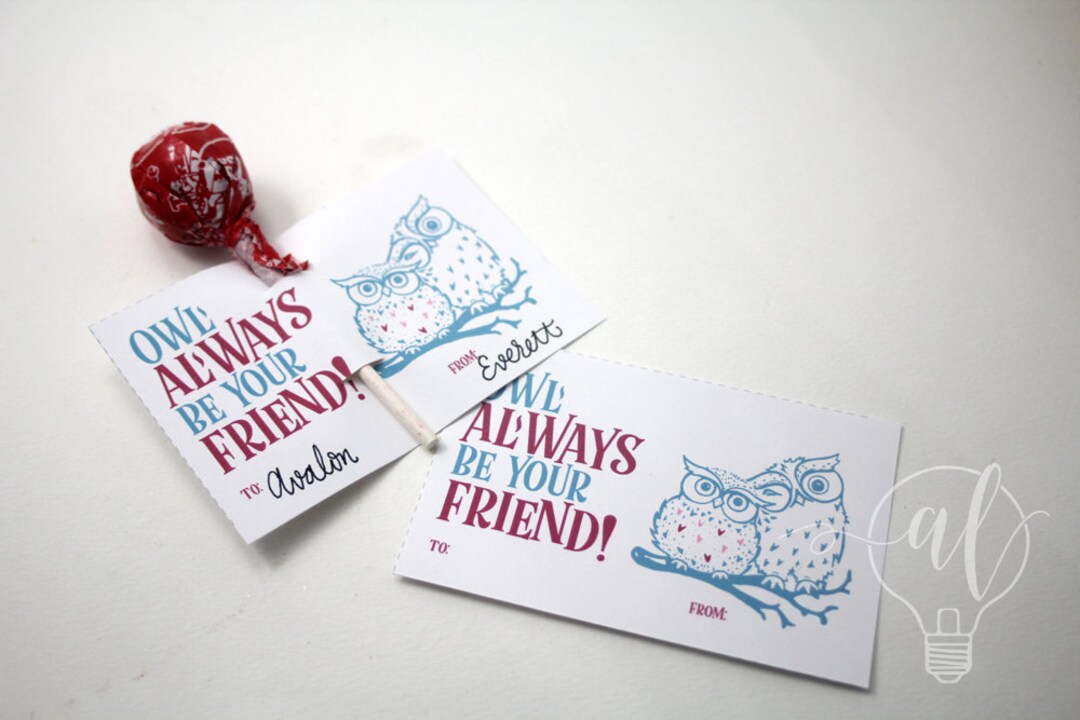 Owl Always Be Your Friend - Kids Valentines - Kids Valentine Cards ...