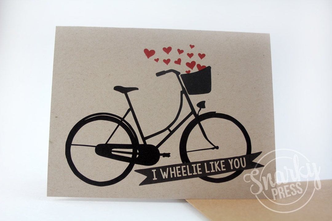 I Wheelie Like You Card Cute Love Card Anniversary Card Love Card Funny ...