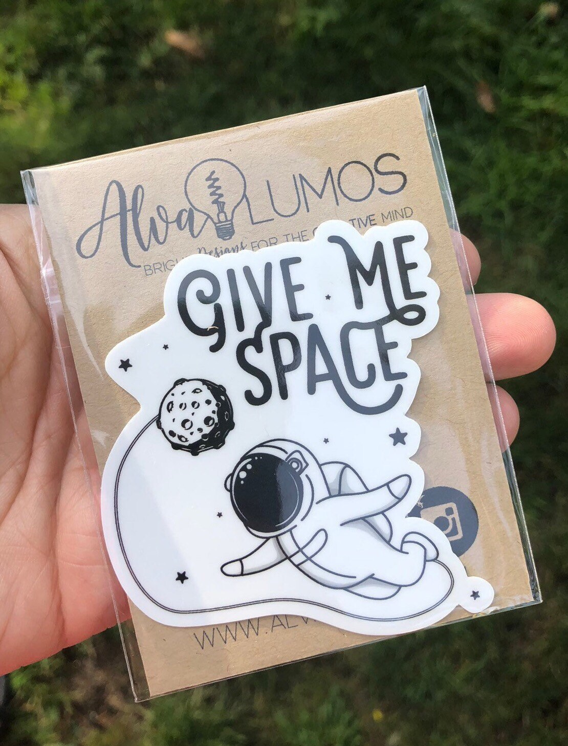 Give Me Space Sticker Space sticker hipster sticker out | Etsy