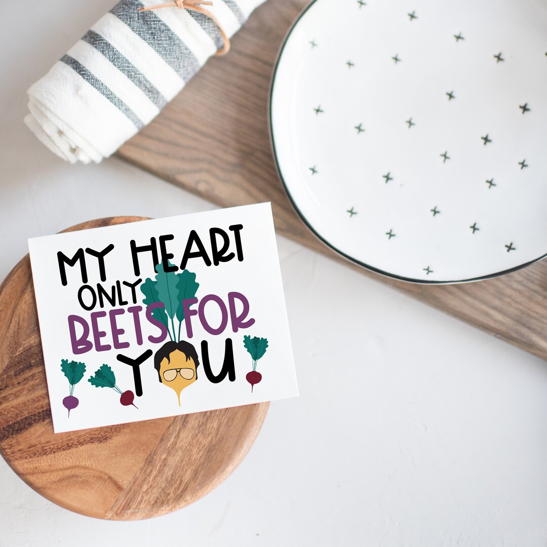 Funny Card - My Heart Beets for You - Funny Office Greeting Card ...