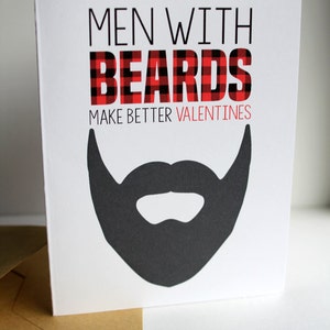 Valentines Card - Men With Beards Make Better Valentines - Funny ...
